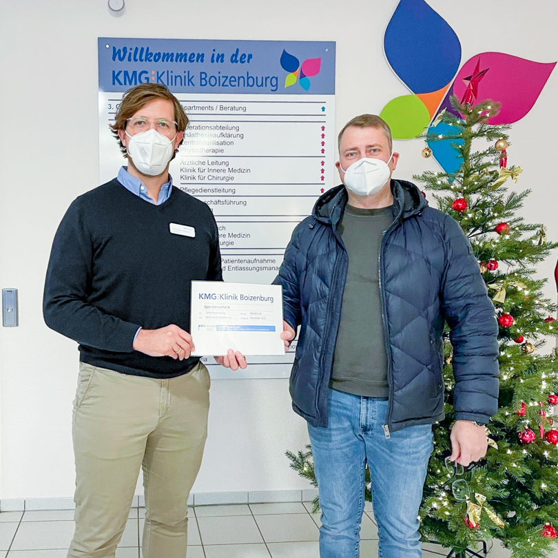KMG Klinik Boizenburg spendet 500 € an die Tafel Boizenburg